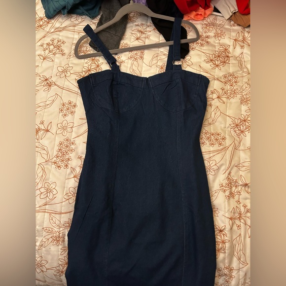 Derek Heart | Dresses | Derek Heart Navy Denim Dress | Poshmark
